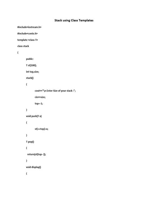 Stackandqueuesusingclasstemplates Pdf Queue Abstract Data