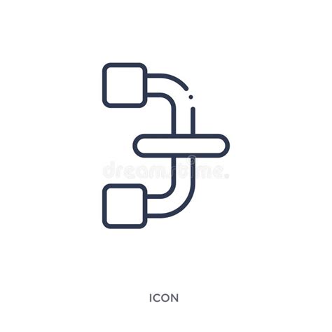 Linear Csv Icon From File Type Outline Collection Thin Line Csv Vector Isolated On White