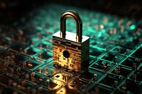 Premium Ai Image A Blend Of Binary Code And A Lock And Key For Dual