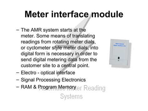 Automatic Meter Reading Systems Ppt Computer Networking Computing