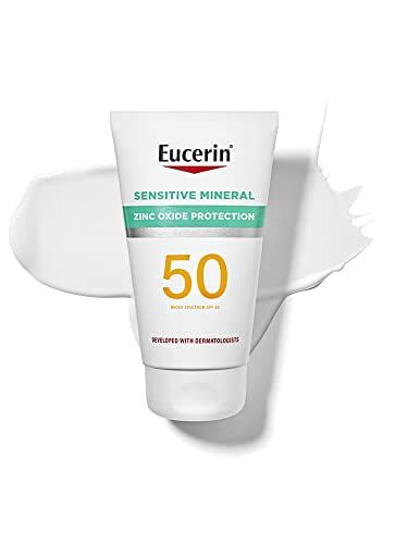 Eucerin Sun Sensitive Mineral Sunscreen Lotion Spf 50 With Zinc Oxide