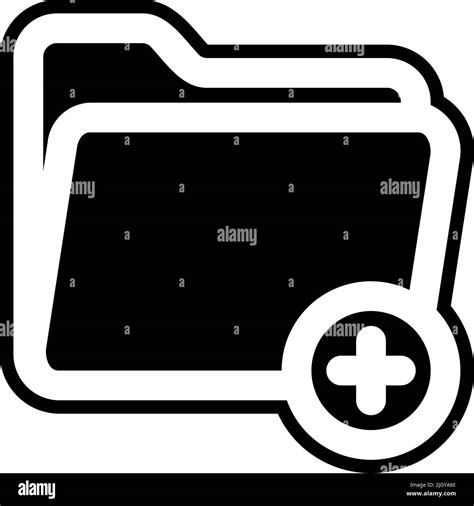 user interface add folder icon stock vector image and art alamy