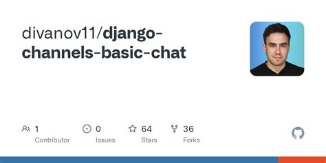 Github Divanov Django Channels Basic Chat