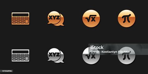 세트 계산기 Xyz 좌표 시스템 X 글리프와 파이 기호 아이콘의 사각형 루트 벡터 0명에 대한 스톡 벡터 아트 및 기타 이미지 0명 3차원 형태 계산기 Istock