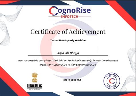 Aqsa Ali Bhayo On Linkedin Cognorise Achievement Professionalgrowth
