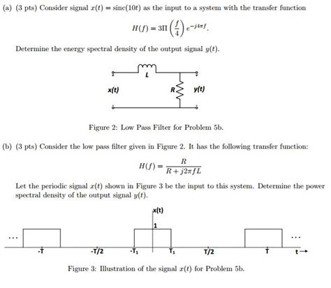 Solved Consider Signal Xt Sinc10t As The Input To A