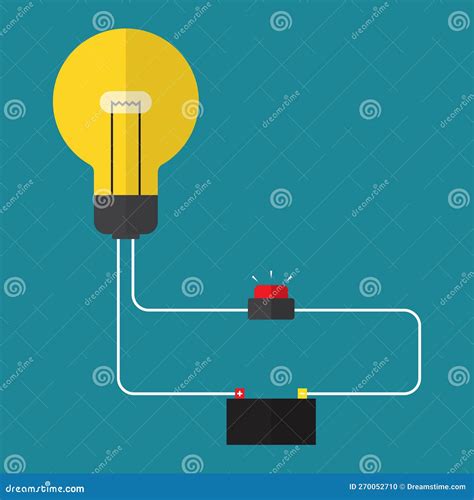 Circuit Concept Of Power Switch Stock Vector Illustration Of Line Technical