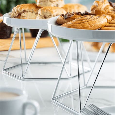 Chrome Plate Riser 165cm X 13cm Buffet Risers And Stands Mbs Wholesale
