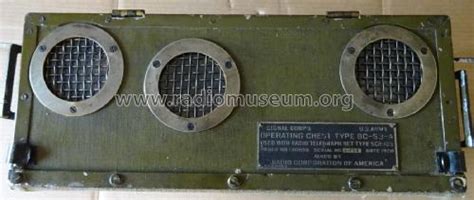 Radio Telegraph Type Scr 105 Mil Trx Rca Rca Victor Co