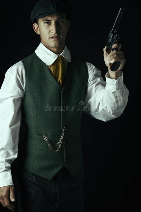 A Working Class Victorian Or Edwardian Man Standing Alone Stock Image