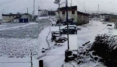 High Altitude Areas In Himachal Get Seasons First Snowfall