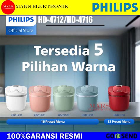 Jual Philips Rice Cooker Hd 4712 Hd 4716 18 Liter Digital Rice