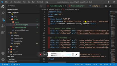 Cara Membuat Template Admin Dengan Stisla Laravel 8 Youtube