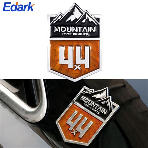 금속 엠블럼 자동차 스타일링 4x4 마운틴 프론트 그릴 스티커 배지 지프 컴퍼스 그랜드 체로키 레니게이드 랭글러 Suv 4wd