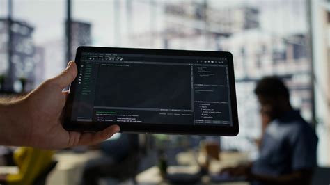 Software Engineer Using Tablet To Design Stock Footage Sbv 349304509