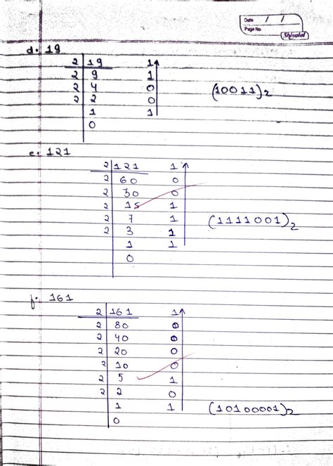 Solution Number System Conversion Questions From Lesson 1 Data Representation Of Computer