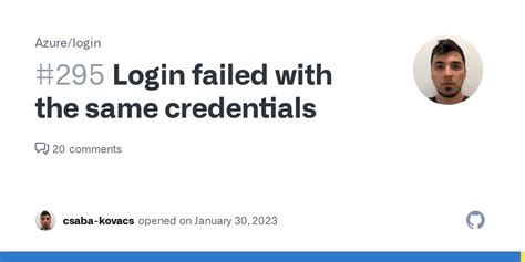 Login Failed With The Same Credentials Issue Azure Login Github