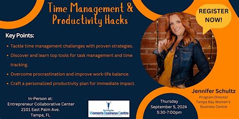 Time Management And Productivity Hacks The Centre