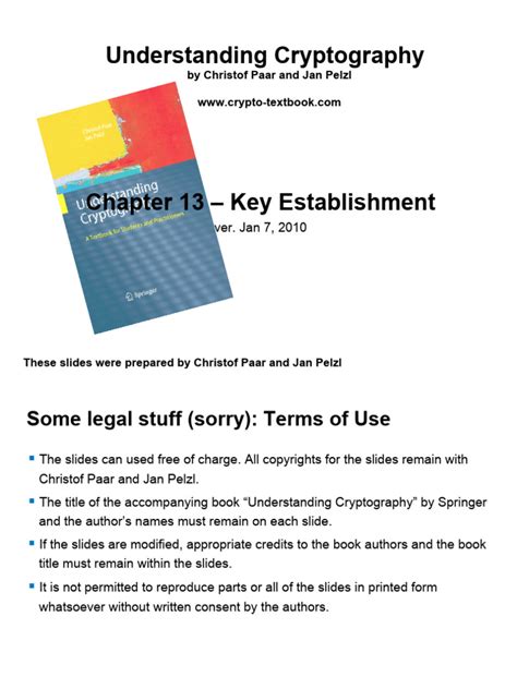 Understanding Cryptography Chptr 13 Key Establishment Pdf Public Key Cryptography Key Understanding Cryptography Chptr 13 Key Establishment Pdf Public Key Cryptography Key