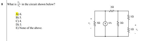 Solved I 8 What is in the circuit shown below 2Ω A 6 Chegg com