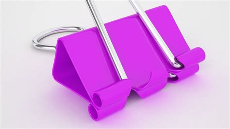 바인더 클립 03 3d 모델 9 Max 3ds Fbx Obj Free3d