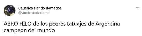 Los Peores Tatuajes Del Mundial Qatar 2022 Que Son Furor En Las Redes Tn