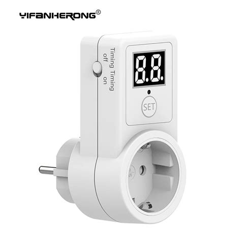 카운트 다운 스위치 21 자리 디스플레이 카운트 다운 타이머 시간 제어 전화 배터리 전기 자동차 충전 10a Eu 소켓소킷 플러그 Aliexpress