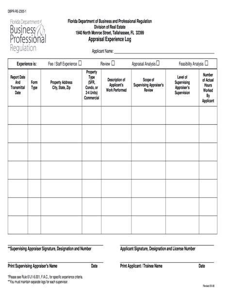 Florida Dbpr Form Re 2300 Fill And Sign Printable Template Online Us Legal Forms
