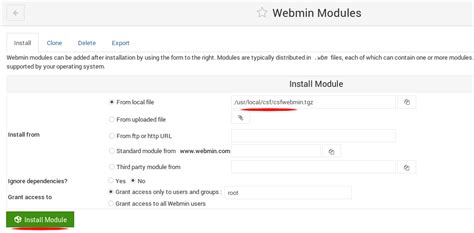 Csf Configserver Security And Firewall Installation On Webmin — Time4vps