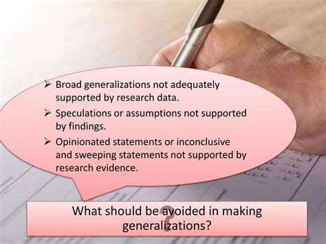 Section 11 Generalization And Interpretation Of Results Ppt