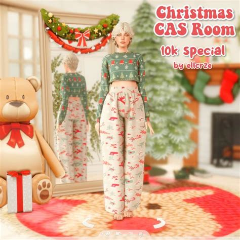 CAS Room : Christmas | ellcrze on Patreon | Sims 4 cas background, Sims ...