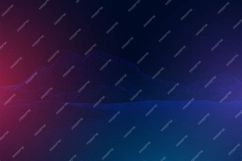 그라데이션 추상 와이어 프레임 배경 무료 벡터