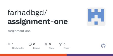 Github Farhadbgdassignment One Assignment One