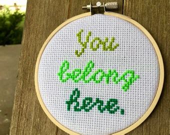 Cursive Cross Stitch Etsy