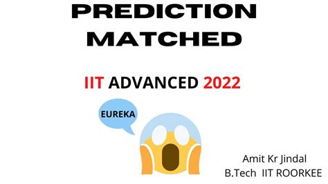 PREDICTION MATCHED IIT ADVANCED PAPER YouTube
