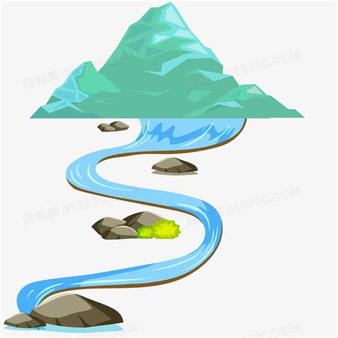 手绘卡通河流素材图片免费下载 PNG素材 编号1xri77re7 图精灵