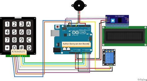 Arduino Lcd 1602a I2c Password Protected Door Access With Relay