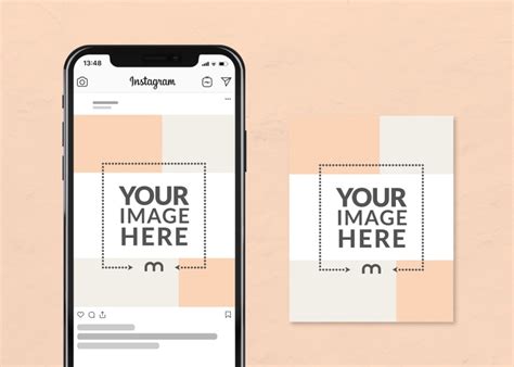 Instagram Feed Post Mockup Template Mediamodifier