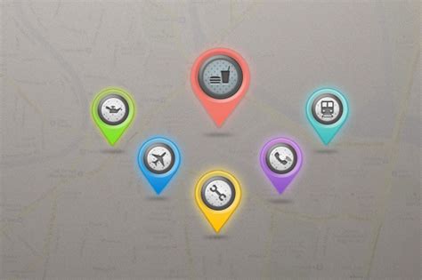 Google Map Markers Psd Creative Vip