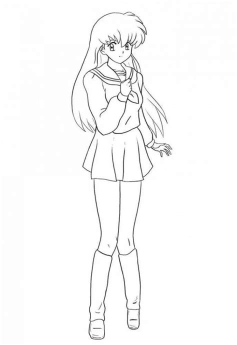 Раскраска Девушка В Полный Рост 69 фото