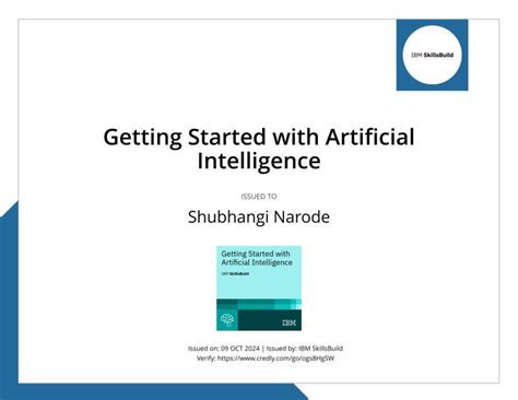 Shubhangi Narode On Linkedin Ibm Artificialintelligence Machinelearning Ibmskillsbuild