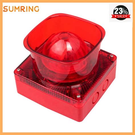 {sumfree2 10 2} Security Equipments 220v 24v Siren Alarm Horn 85db Security Anti Theft Alarm