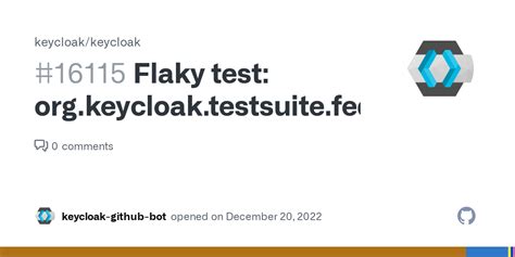Flaky Test Org Keycloak Testsuite Federation Kerberos Kerberosldaptest