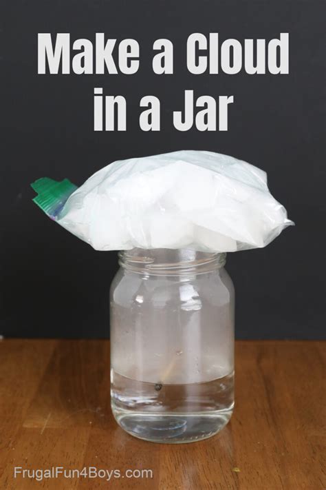 Make A Cloud In A Jar Cool Science Frugal Fun For Babes And Girls