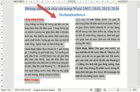 How To Split Columns In Word Instructions On Dividing