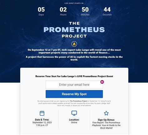 Luke Lango Prometheus Project Event Details Legit Ai Stocks
