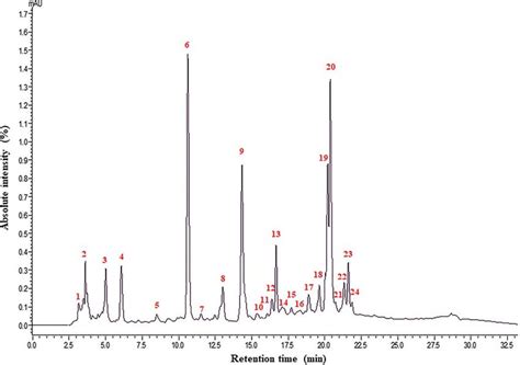 Chromatographic Profile Of Phenolic Compounds In Mae Analyzed By Download Scientific Diagram