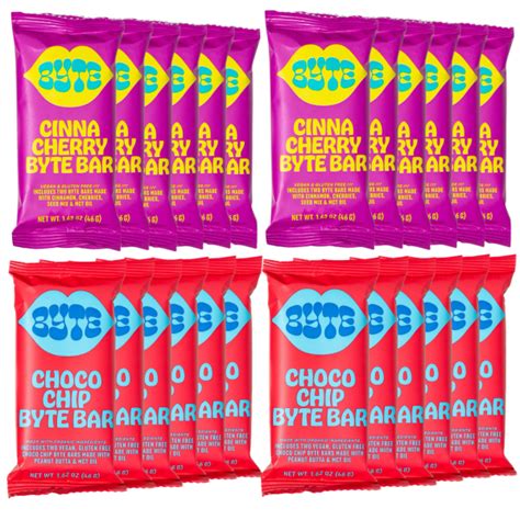 Sidedeal 24 Pack Byte Bars Cinna Cherry And Or Choco Chip