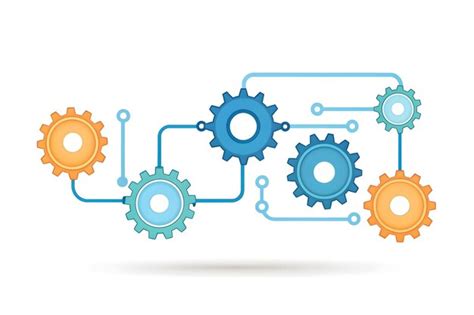 Flat Aipowered Algorithmic Flow Vector Concept With Geometric Shapes And Data Patterns Abstract