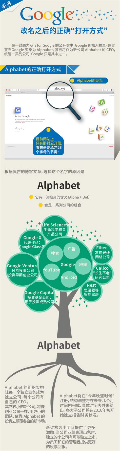 Google改名谷歌负责赚钱养家其他业务负责改变世界 美数课 澎湃新闻 The Paper